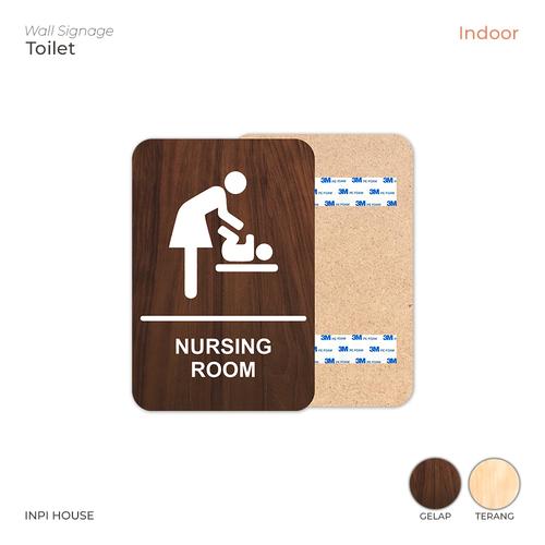 Jual nursing room - papan tanda ruang ibu anak ruang nursery - Coklat ...