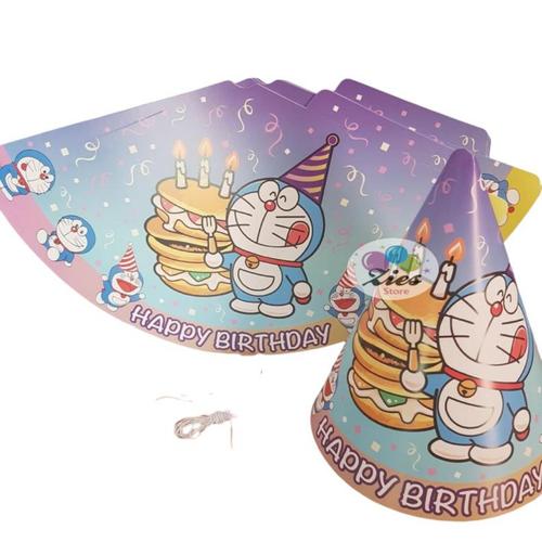 Jual topi ulang tahun kerucut / topi pesta karakter Doraemon - Jakarta ...