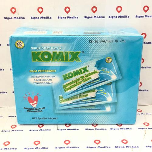 Jual Komix Rasa Peppermint Box Isi 30 Sachet @ 7ml - Obat Batuk Dan ...
