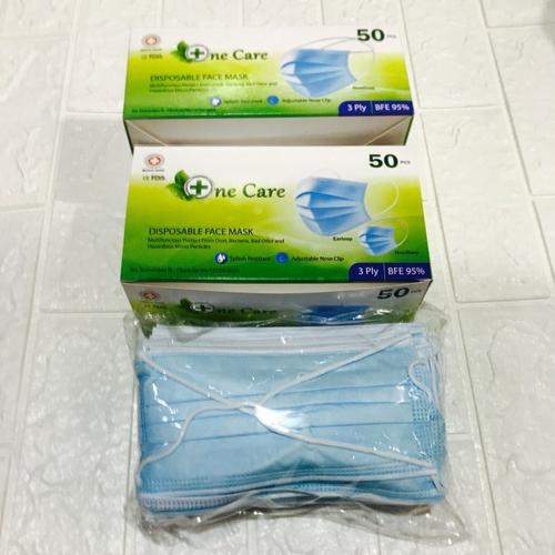 Jual Masker Earloop ONECARE 3Ply - 50Pcs - Masker Medis Earloop ...