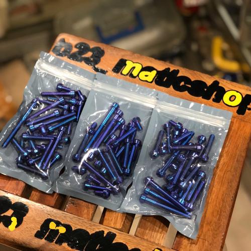 Jual baut titanium blok mesin ninja rr r ss fulset baut titanium ninja ...