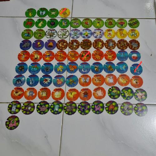 Jual Pokemon Coin Tazos Spin Smash Hologram 3D Pentazo Kartu Nama Jadul ...
