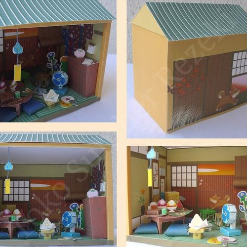 Jual Figure Papercraft Isi Rumah Interior DIY Paper Craft Japanese ...
