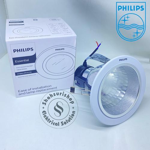 Jual PHILIPS DOWNLIGHT RECESSED WHITE 66664 4 INCH 4" PUTIH MAX 18 WATT ...
