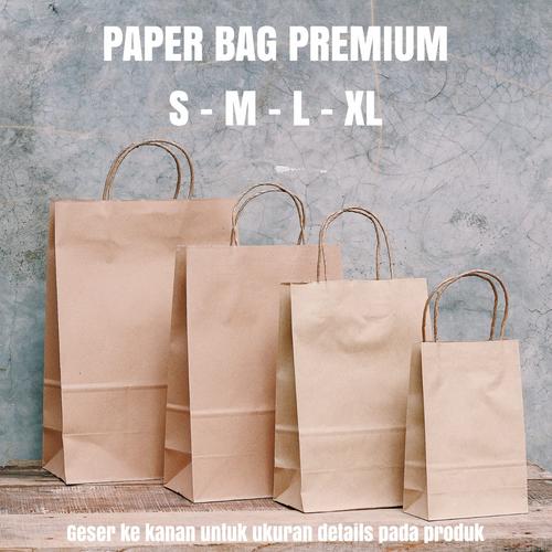 Jual PAPER BAG POLOS COKLAT TALI KERTAS - XL - Jakarta Selatan ...
