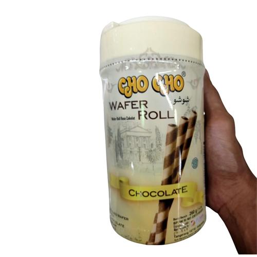 Jual Cho cho Wafer Roll 260gr Rasa Chocolate Coklat BIskuit Kue Roti ...
