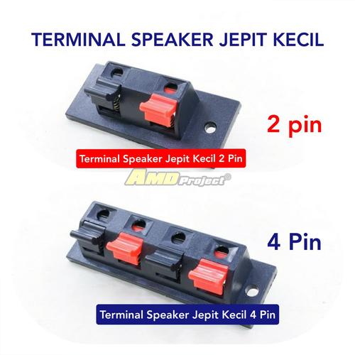 Jual Terminal Panel Audio 2 4 Pin Speaker Box Mono Stereo Kabel Jepit ...