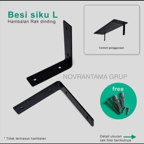 Jual Rak siku besi L penyangga rak dinding 15x20 cm Rak besi siku ...