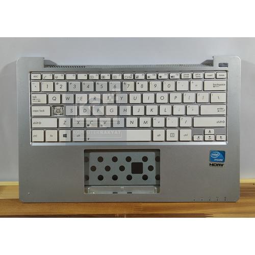 Jual Casing Frame Keyboard Palmrest Laptop Asus X201 X201E - Silver ...