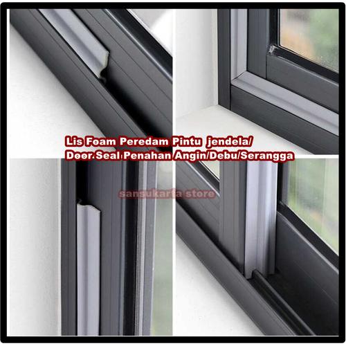 Jual Lis Foam Peredam Pintu jendela/Door Seal Penahan Angin/Debu ...