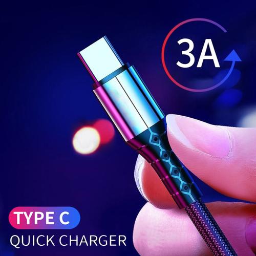 Jual Kabel Charger Micro USB Type C Fast Charging Cable 3A Aluminium ...