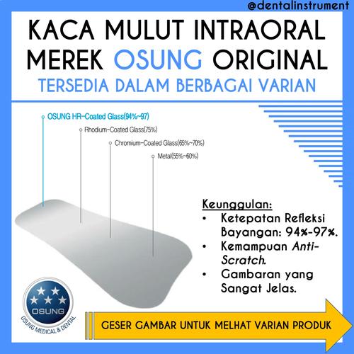 Jual Dental Intraoral Mirror Kaca Mulut Intra Oral Fotografi Osung ...