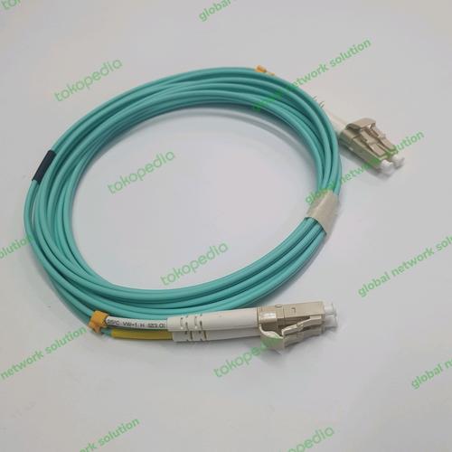 Jual patch cord OM3 lc to lc 5 meter duplex / kabel fo multimode lc lc ...