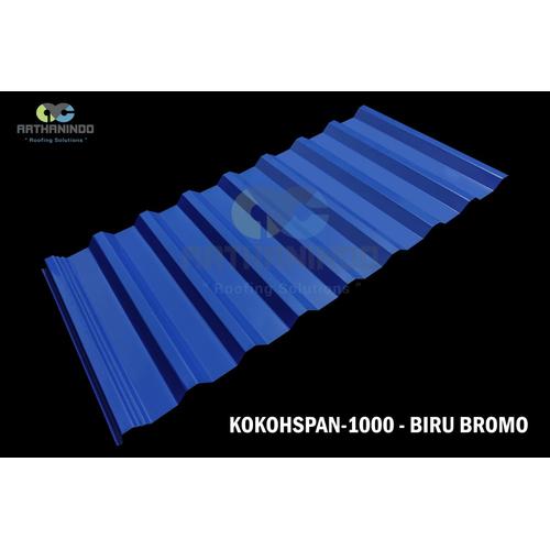 Jual ATAP SPANDECK WARNA BLUESCOPE PERISAI GALVALUME ZINCALUME - BIRU ...