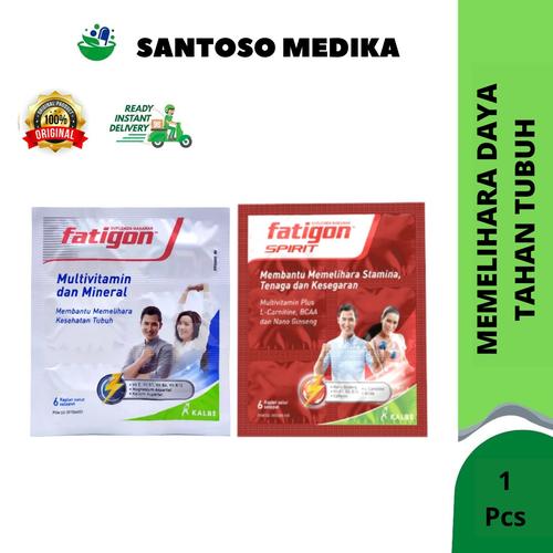 Jual FATIGON SPIRIT & CAPLET MERAH/PUTIH 6'S - MULTIVITAMIN - Kab ...