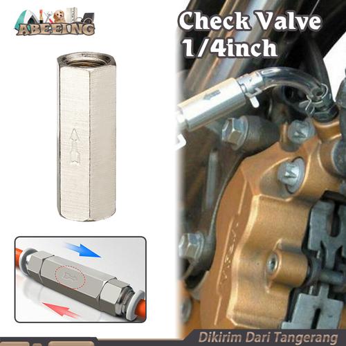 Jual Check Valve Angin 1/4 Inch One Way Valve 1/4" No Return Valve - 1 ...