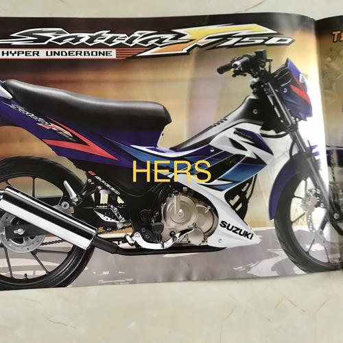 Jual Brosur Satria F 150 CBU 2007 biru putih ORIGINAL - Kab. Serang ...