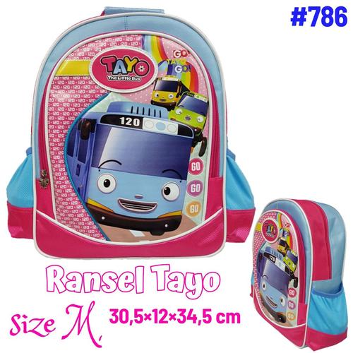 Jual Tas Ransel Gendong Anak TK Tayo / Backpack Scholl Tayo Little Bus ...