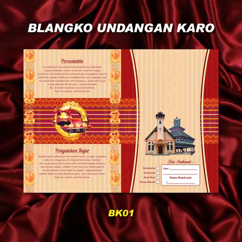 Jual Blangko Undangan Adat Karo Termurah Seindonesia - BK01, Folio ...