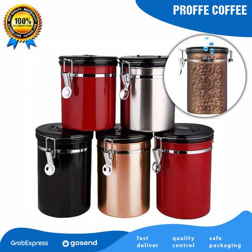 Jual Coffee storage size besar Coffee container Tempat kopi Toples kopi ...