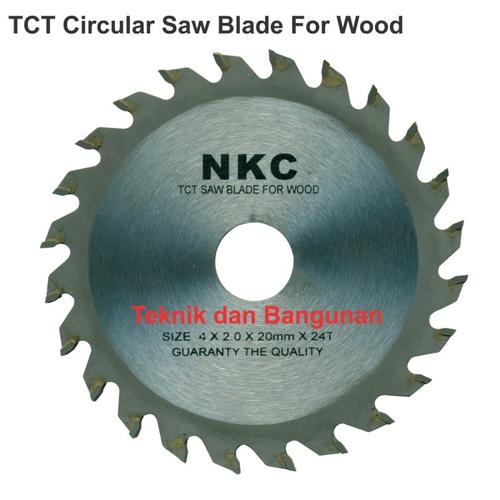 Jual Mata Gergaji Bulat Circular Saw Potong Belah Kayu NKC 4"x40T ...