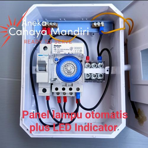 Jual Panel timer lampu otomatis 1p 10a Timer plus LED Indicator ...