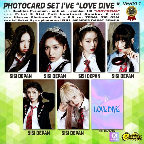 Jual PHOTOCARD FULL SET IVE LOVE DIVE PRINT 2 SISI FULL LAMINASI GLOSSY - 1 - Jakarta Timur ...