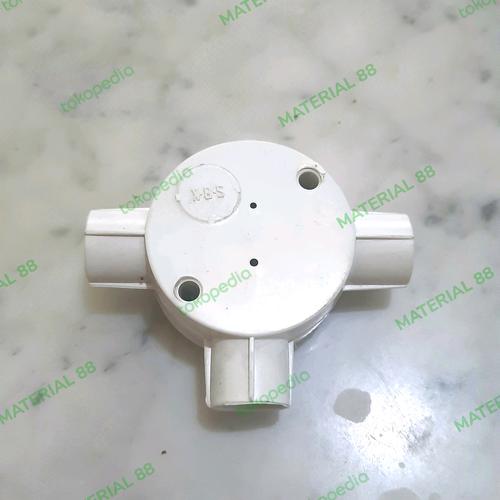 Jual Tedus Cabang 3 Putih 20 mm T Dus Kabel Tee Listrik Tdus T Te White ...