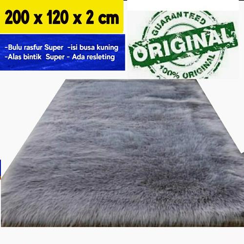Jual karpet rasfur 120 x 200 x 2 cm / karpet lantai/ karpet bulu ...