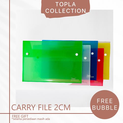 Jual Carry File Plastic Folder Map Kertas Kancing Klip Plastik Dokumen ...