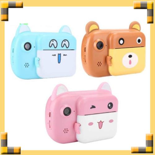 Promo Kamera Pocket Kids Camera Instant Thermal Printer 24MP 1080P ...