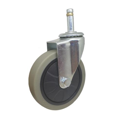 Jual Roda Mesin / Alat Pel / Troli Plastik Makanan Tancap 4" Inch Karet ...