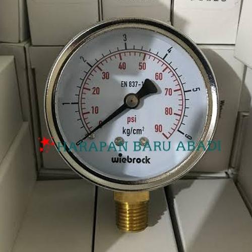 Jual Pressure Gauge Raket 6" inch 90 psi Stainless Brass - Jakarta Barat - Harapan Baru Abadi ...