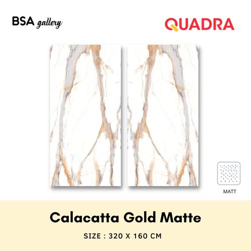 Jual QUADRA GRANITE 320X160 CALACATTA GOLD MATTE / GRANIT LANTAI ...