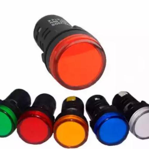 Jual PILOT LAMP LED 22MM FORT 12VDC/24VDC/110VAC/220VAC/380VAC BIRU ...