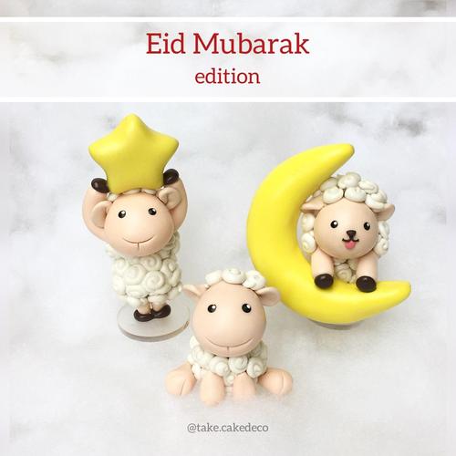 Jual Aksesoris Hampers Cake Lebaran Idul Fitri Ramadan Clay 3D Sheep ...