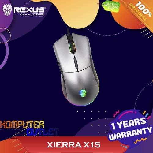 Jual REXUS MOUSE GAMING XIERRA X15 - GREY - Jakarta Pusat ...