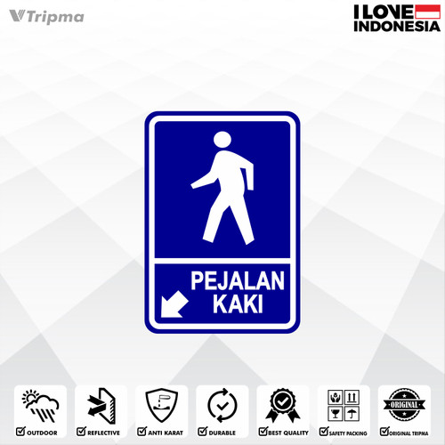 Jual Rambu Pejalan Kaki 35cm x 50cm Plat Alumunium - Kota Bandung ...