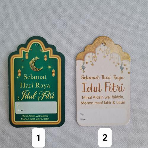 Jual Hang Tag Ucapan Lebaran / Kartu Ucapan Selamat Idul Fitri - Uk 15 ...