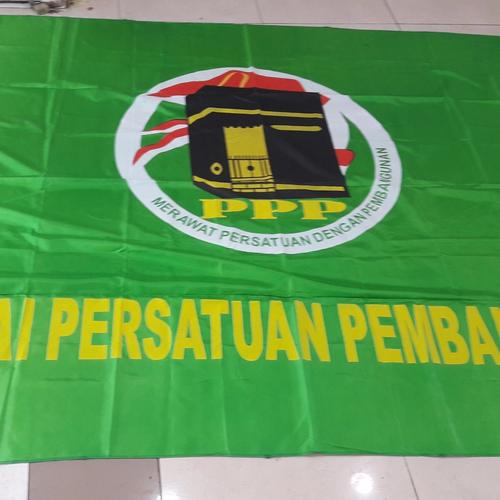Jual bendera PPP 2X3/ bendera partai PPP - Batch bordir - Jakarta Pusat ...