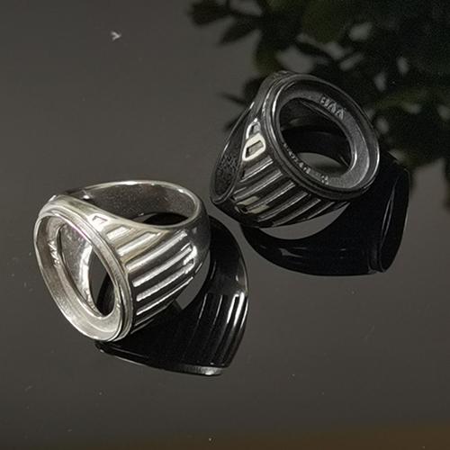 Jual RING EMBAN CANGKANG TITANIUM SUPER SILVER / HITAM RING TANAM ...