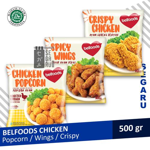 Jual BELFOODS Favorite Chicken Popcorn / Spicy Wings / Crispy Chicken ...