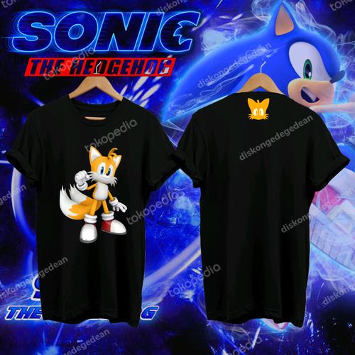 Jual Baju Kaos Sonic The Hedgehog - Knuckle - Tails - TShirt Sonic Type ...