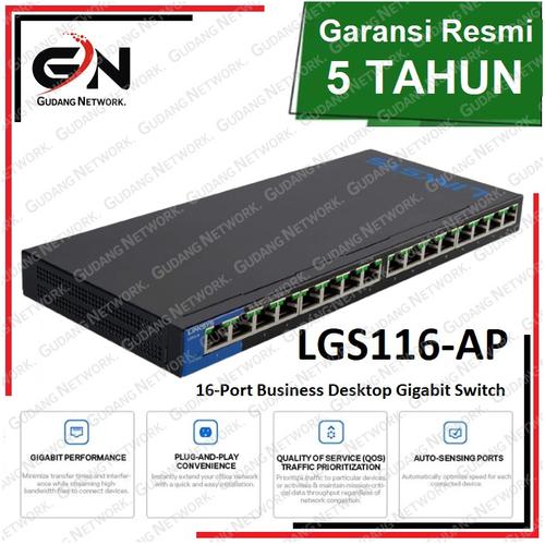 Jual LINKSYS LGS116-AP 16-Port Business Desktop Gigabit Switch 16 Port ...