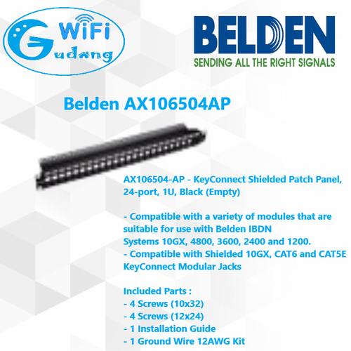 Jual BELDEN AX106504AP Blank Patch Panel 24 port Cat-5e / Cat-6 ...
