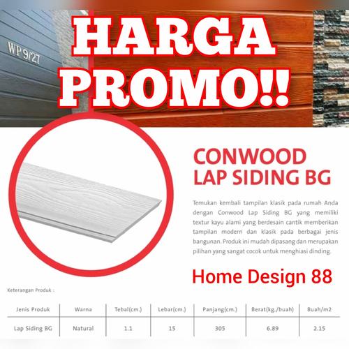Jual Conwood Wall Lap Siding BG Dinding GRC Conwood BG Textured ...