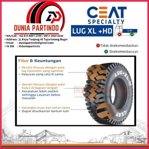 Jual Ban Truck 7.50-16 14PR (Telapak LUG) CEAT, LUG XL + HD - Kab ...