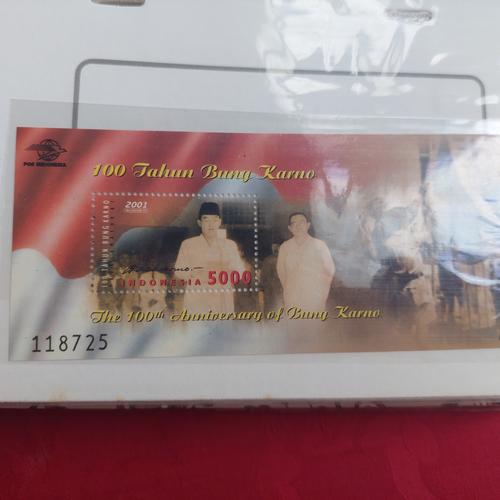 Jual Souvenir Sheet Perangko Indonesia 100 Tahun Bung Karno - Kota ...