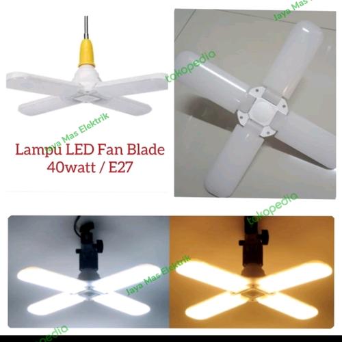 Jual Lampu kipas Led fan blade 4 baling-baling 40w 40 watt 40watt ulir ...