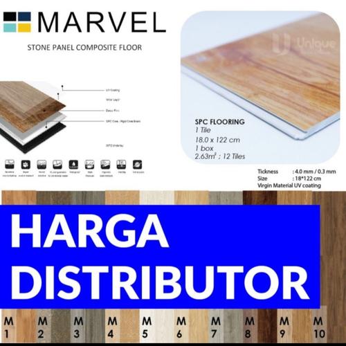 Jual Vinyl Klik lantai SPC flooring MARVEL 5mm + foam ixpe - Jakarta Selatan - lia home interior ...